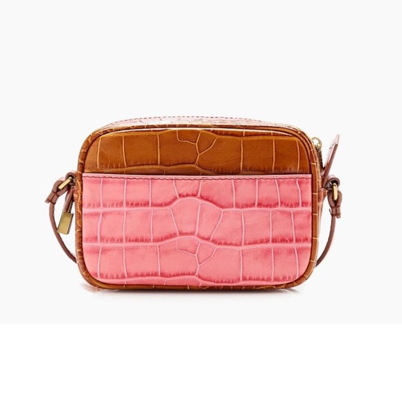 J. Crew | Bags | J Crew Mini Signet Camera Bag Croc Leather Crossbody ...